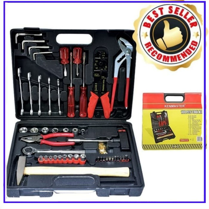 Jual Tool Kit Set 100pcs / Kenmaster Alat Perkakas N2 | Shopee Indonesia