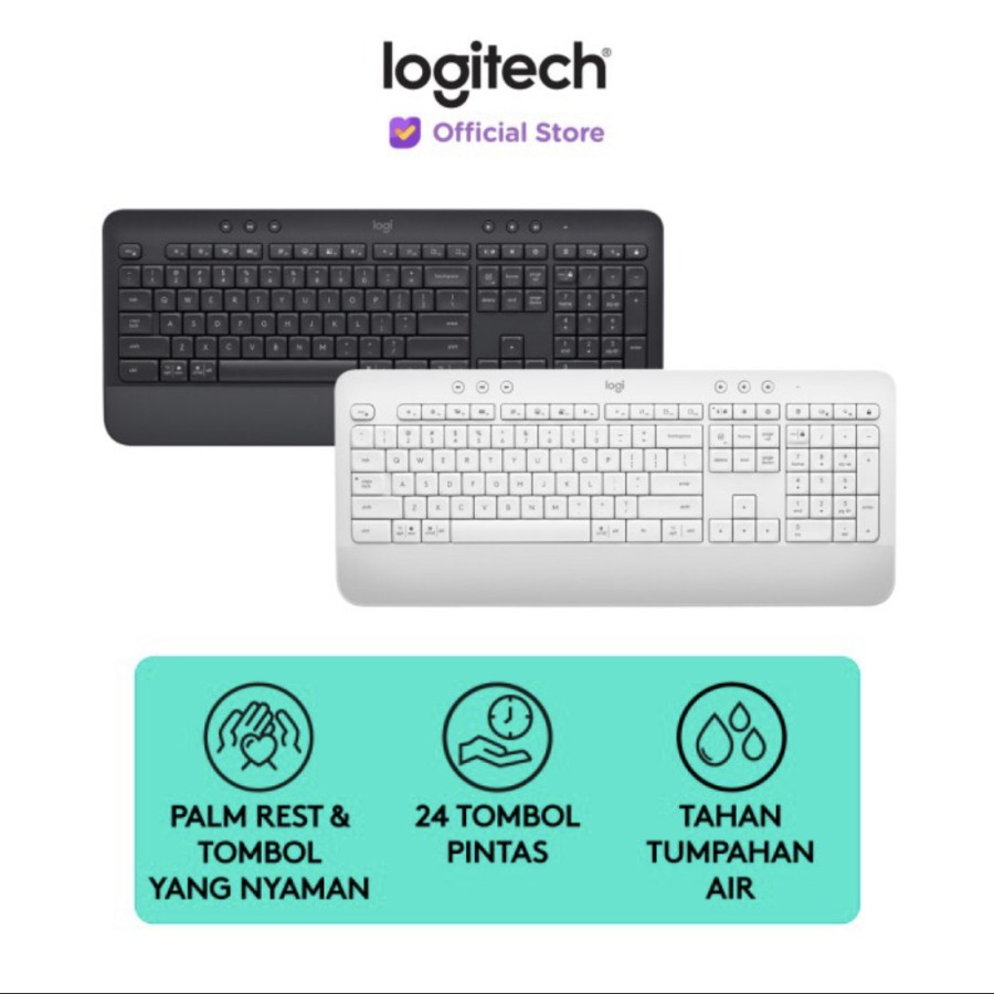 Jual Logitech Signature K650 Wireless Bluetooth Keyboard with Logi Bolt ...