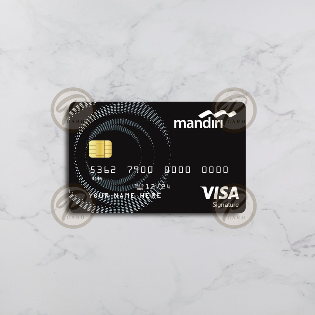 Jual [FAKE] MANDIRI SIGNATURE - Card Cover Skin Sticker - PLIATA Stiker ...