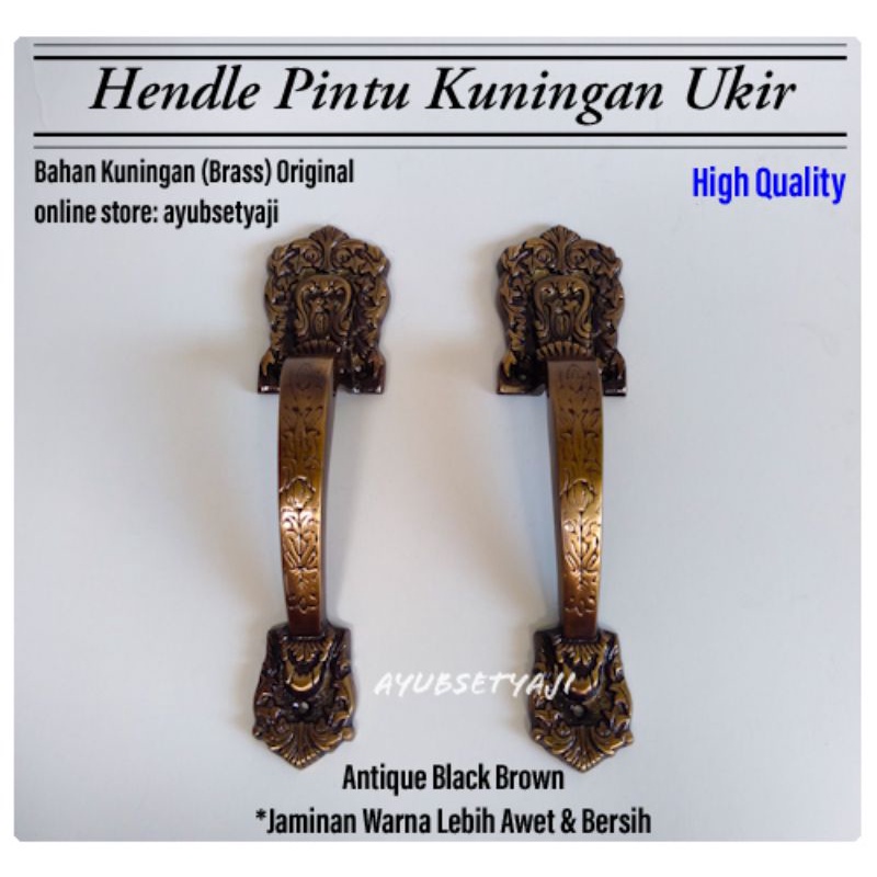 Jual Handle pintu Kuningan Bali Ukir Pintu Hendle Garas Besar Hendel ...