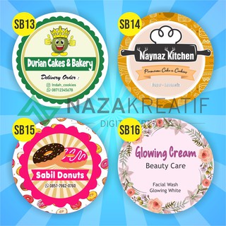 Jual Stiker Kemasan Label Olshop Merk Kue, Snack, Bakery, makanan dan ...