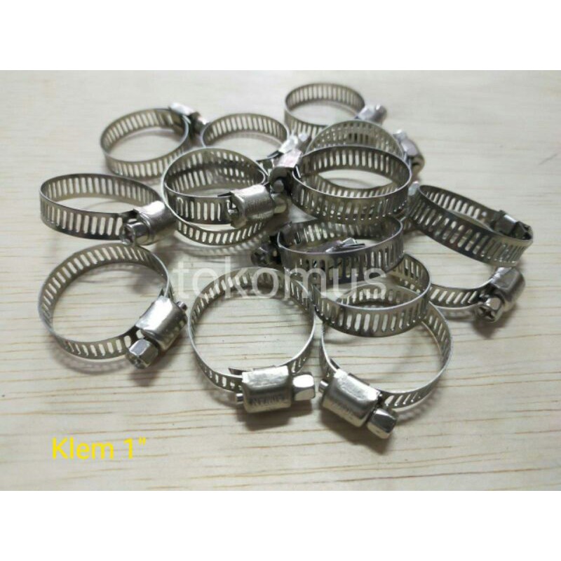 Jual Klem Selang Stainless Steel/ Hose Clamp 1 Inch Klem Pengunci ...