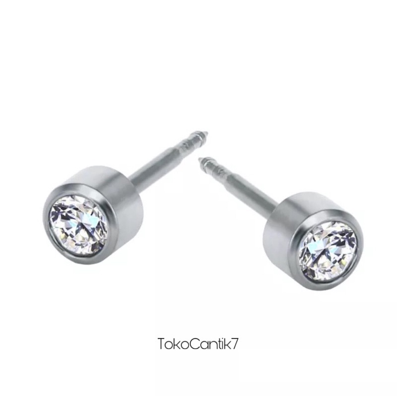 Jual ANTING TINDIK 100% TITANIUM ANTI KARAT PRIA & WANITA 3MM [TOKO ...