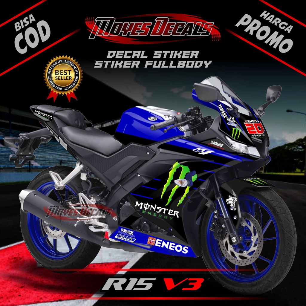 Jual Decal R15 V3 Fullbody Decal Yamaha R15 V3 Decal Motor R15 V3 ...
