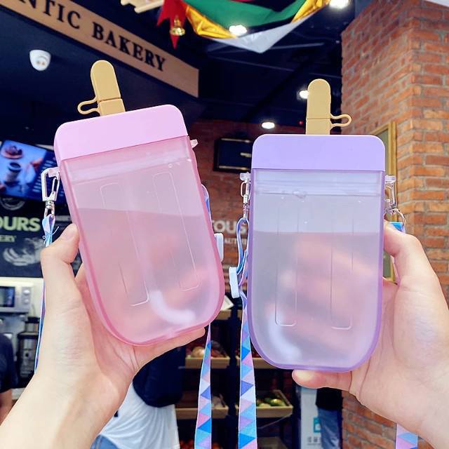 Jual FH - [FREE TALI ] BOTOL MINUM POPSICLE ICE CREAM 300ML | Shopee ...