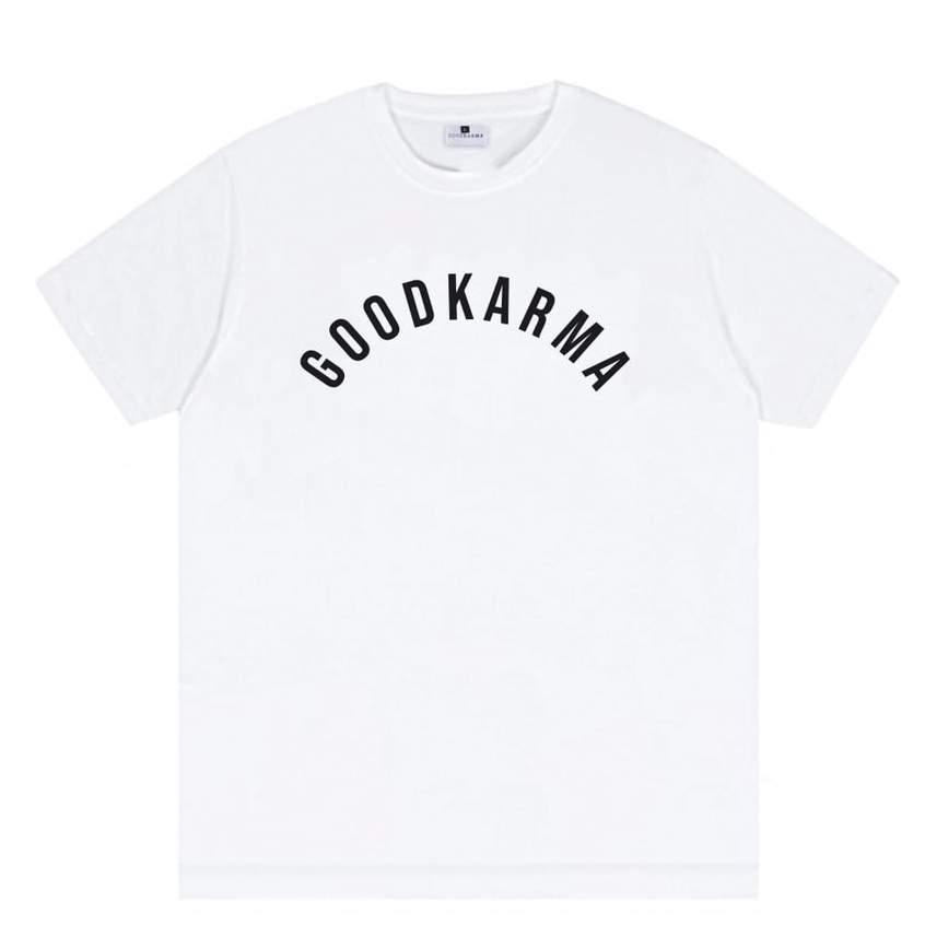 Jual GoodKarma Tshirt Black On White (0011) | Shopee Indonesia