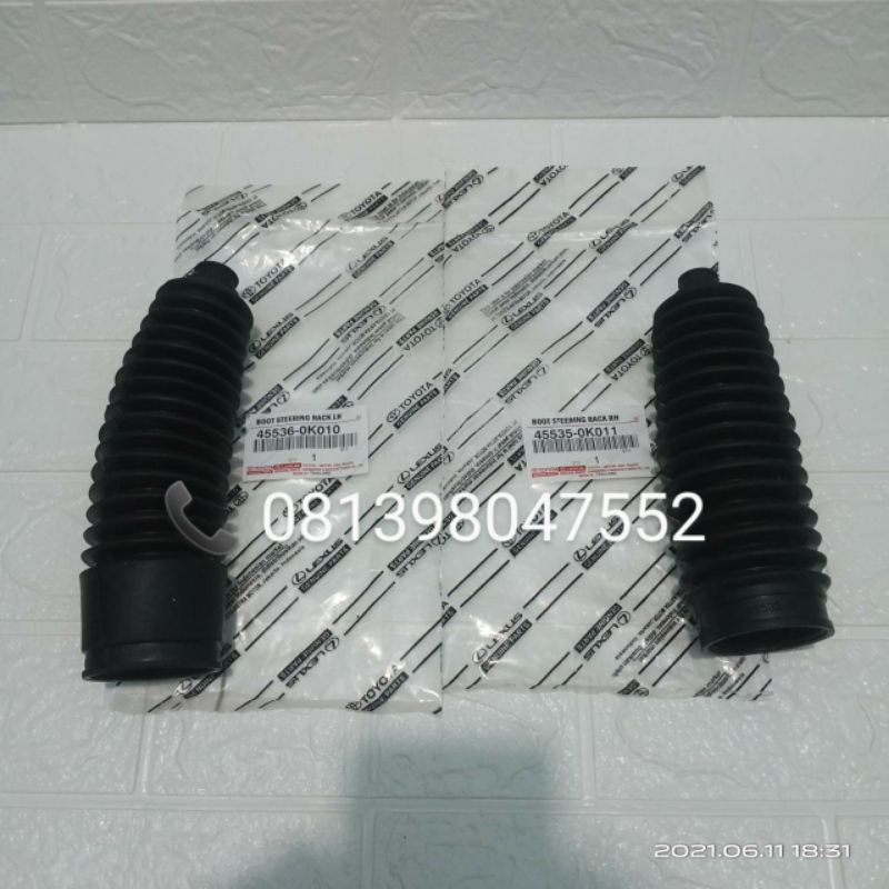 Jual karet boot rack steer / boot rak stir Toyota Fortuner Hilux kanan ...