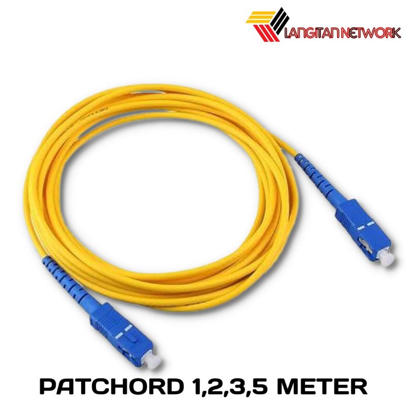Jual PATCHCORD SC UPC 1, 2, 3 dan 5 Meter Kabel Fiber Optic Patch Cord Single Mode Simplex ...