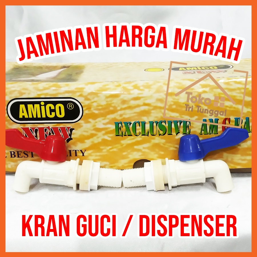 Jual Kran Guci Keran Dispenser AMICO Galon Air Model Engkol PVC ...