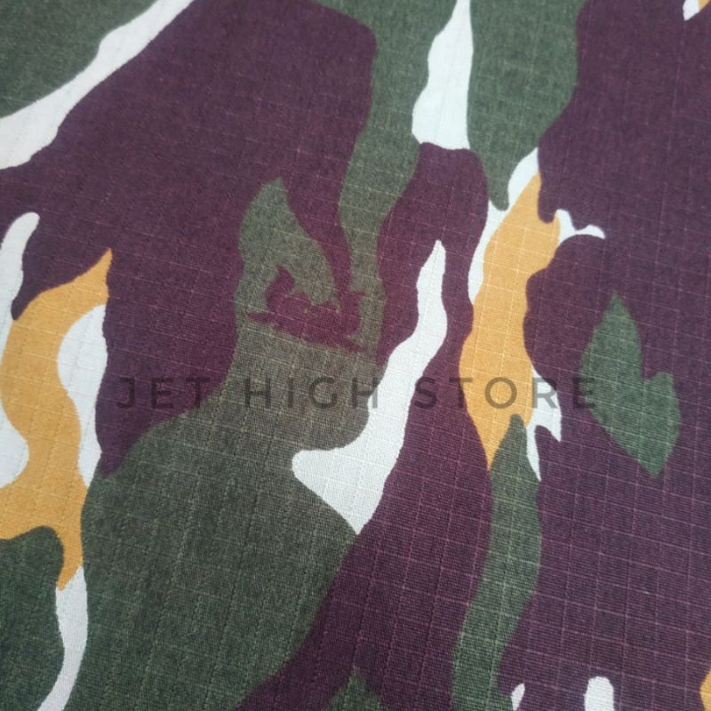 Jual Bahan kain Ripstop loreng army kain loreng Brimob TNI AD AU AL ...