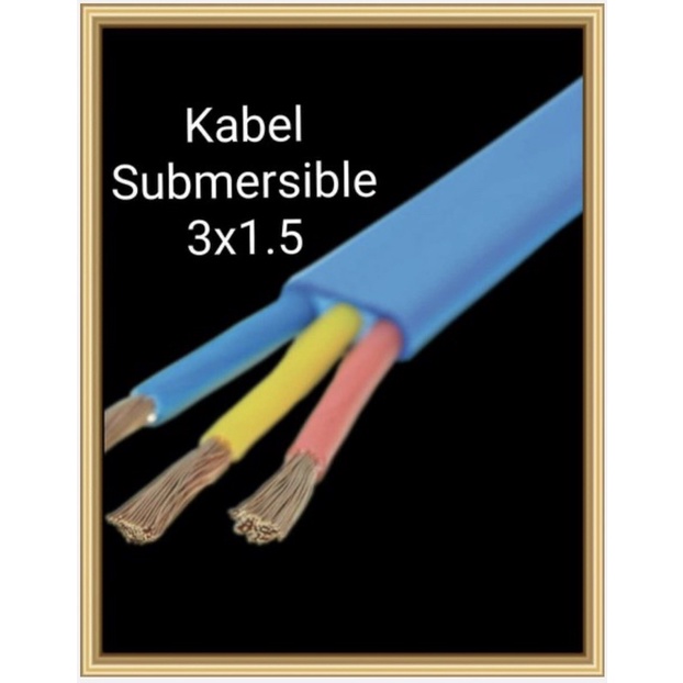 Jual kabel Submersible gepeng warna biru ukuran 3x1.5 | Shopee Indonesia