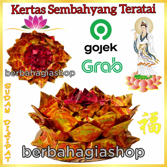 Jual Kertas Sembahyang - Kertas Sembahyang Puja Teratai Lipat Untuk ...