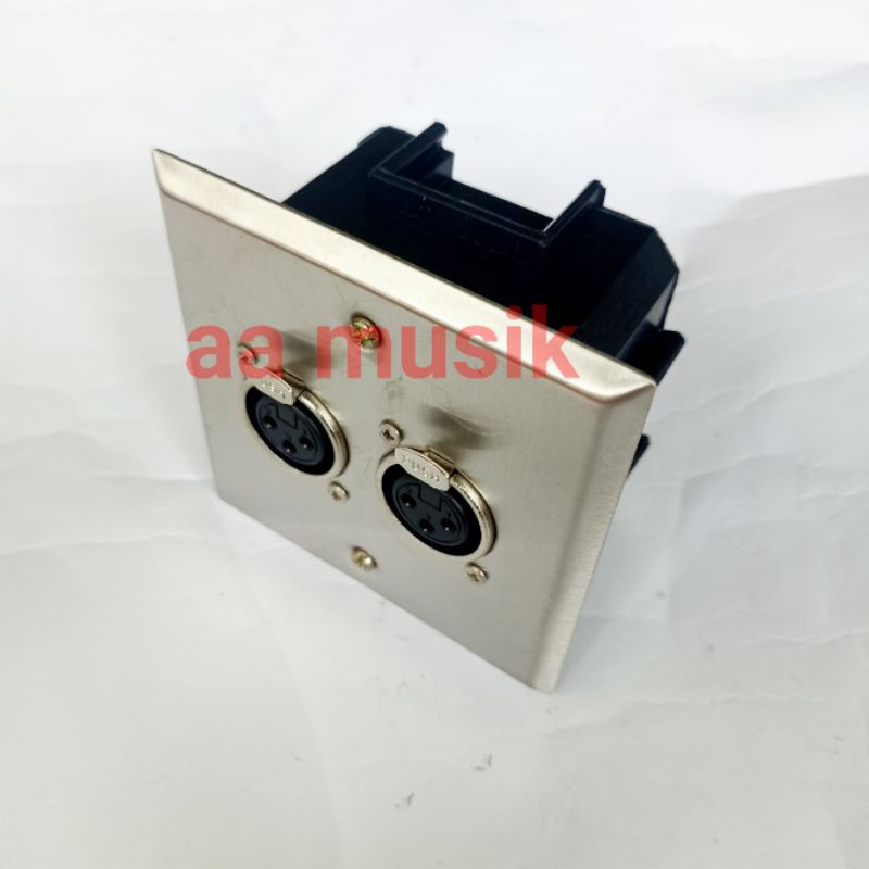 Jual PANEL MIC 2 CAHANNEL TANAM TEMBOK-BOX MIC TANAM 2 CHANNEL CANON 3 ...