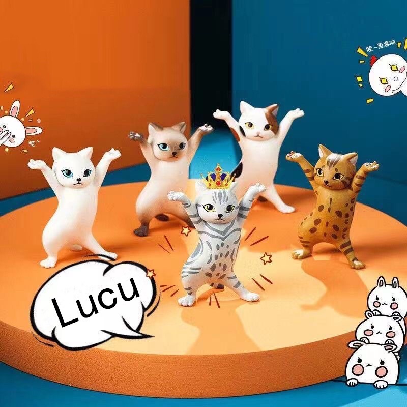 Jual Action Figure Kucing Mini/ Miniatur Kucing mini Super Lucu/ Hiasan ...