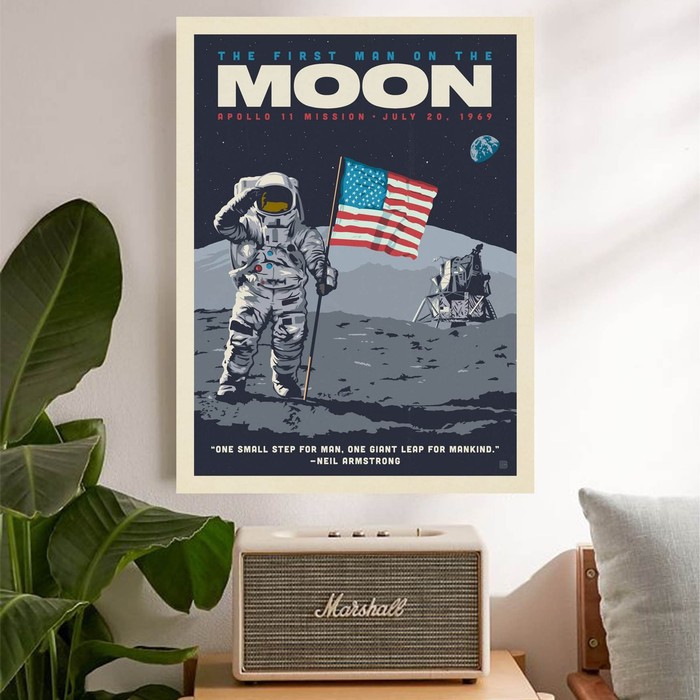 Jual "Neil Armstrong" Poster Kayu (30x22) | Shopee Indonesia