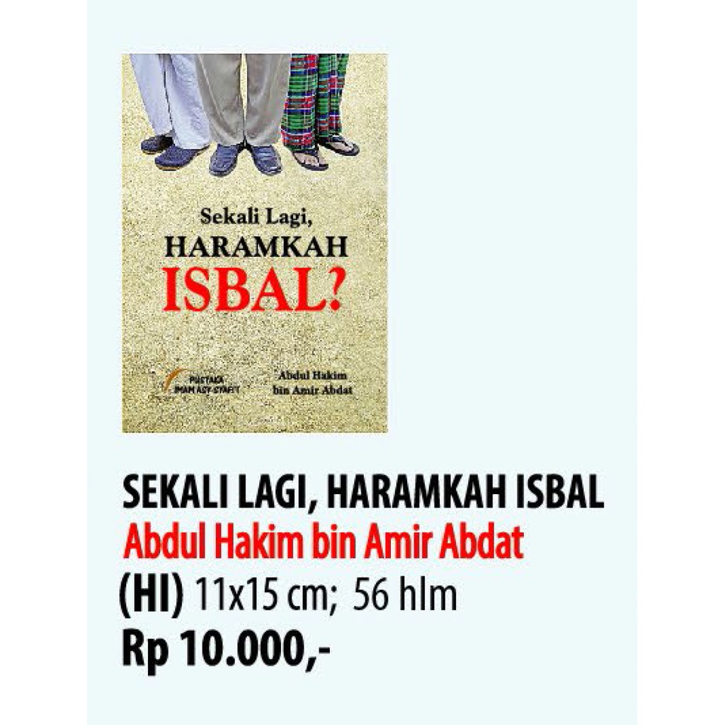 Jual Buku Sekali Lagi, Haramkah Isbal | Shopee Indonesia
