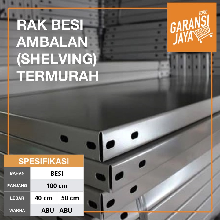 Jual Plat Besi Ambalan (Abu 100x50cm) Rak Siku Lubang | Shopee Indonesia
