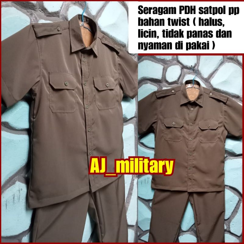 Jual seragam PDH pol pp bahan twist halus | Shopee Indonesia