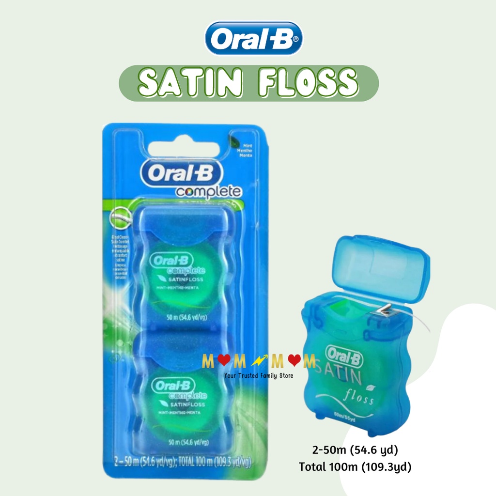 Jual Oral-B Complete Satin Floss Isi 2 - Benang Gigi OralB | Shopee Indonesia
