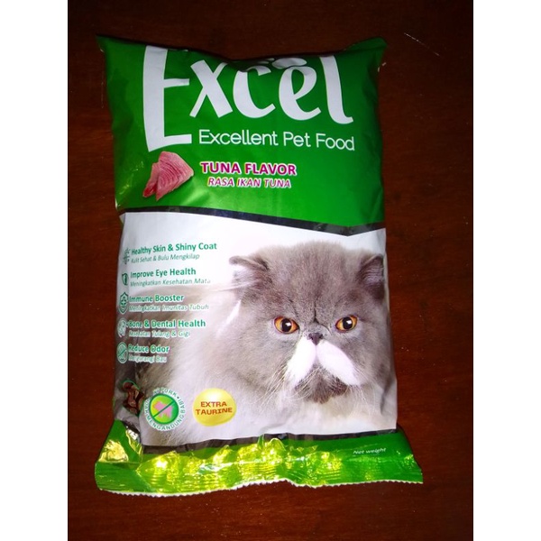 Jual Excel cat food, Excellent pet food, Excel kucing rasa tuna 500 gr ...