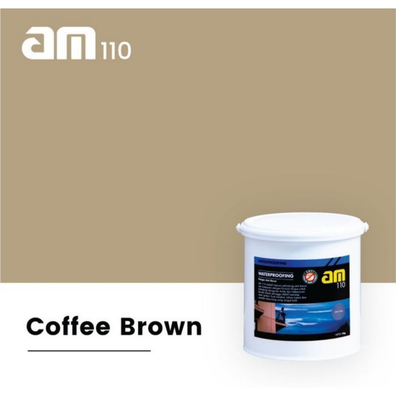 Jual AM 110 Cat Waterproofing Pelapis Anti bocor 4kg (Cooffe Brown ...