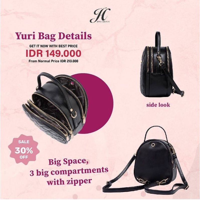 Jual Yuri Bag Original by Jimshoney ( tas 3in1 super kekinian ...