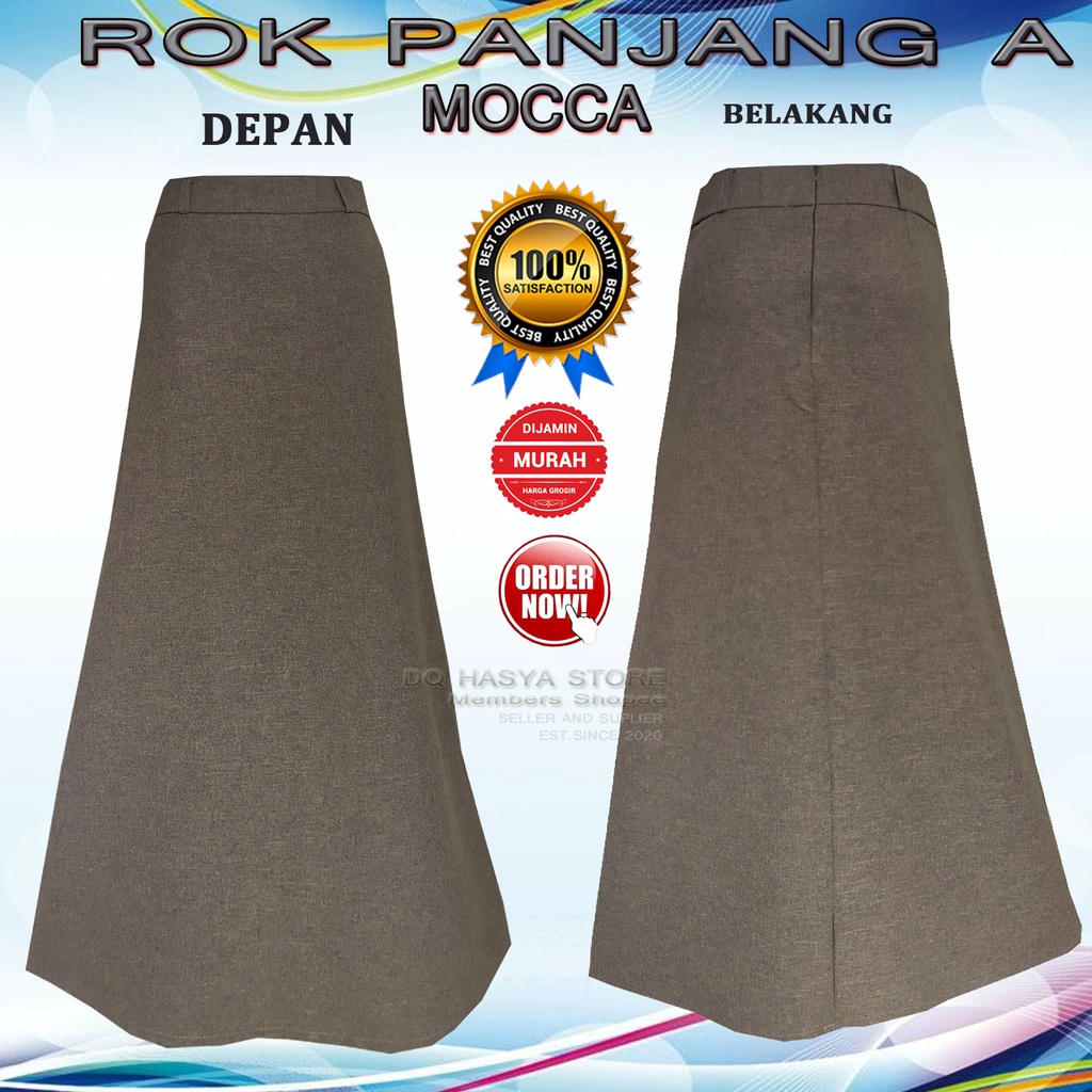 Jual Rok Kerja Panjang Hitam A Bahan Formal Kantor Rok panjang Bentuk A ...