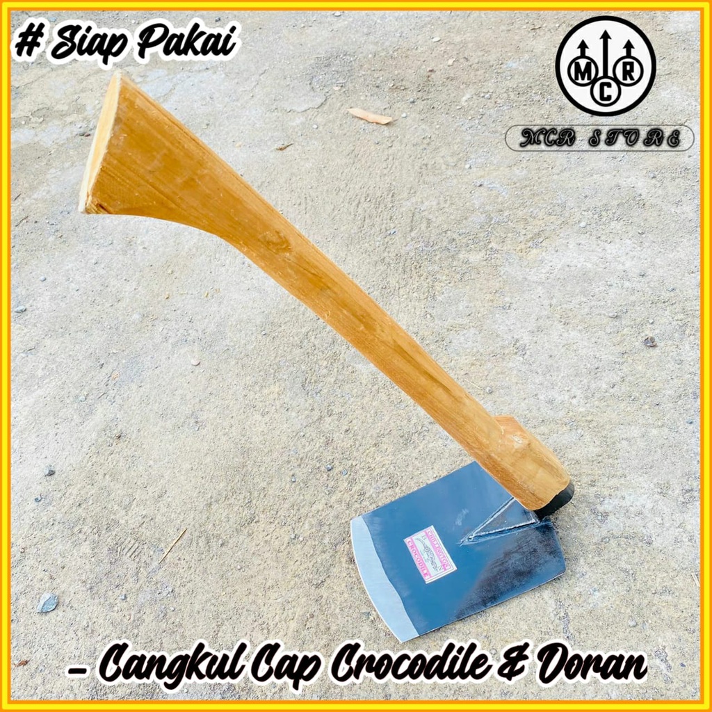 Jual PAKET SIAP PAKAI CANGKUL DAN DORAN - cangkul cap crocodile dan ...