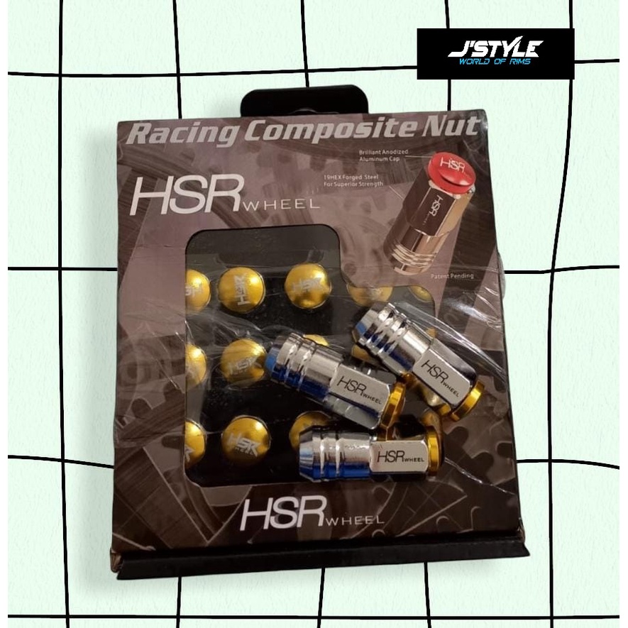 Jual Baut Roda Velg Mobil Modifikasi Merk HSR 1,5 Warna Kuning | Shopee ...