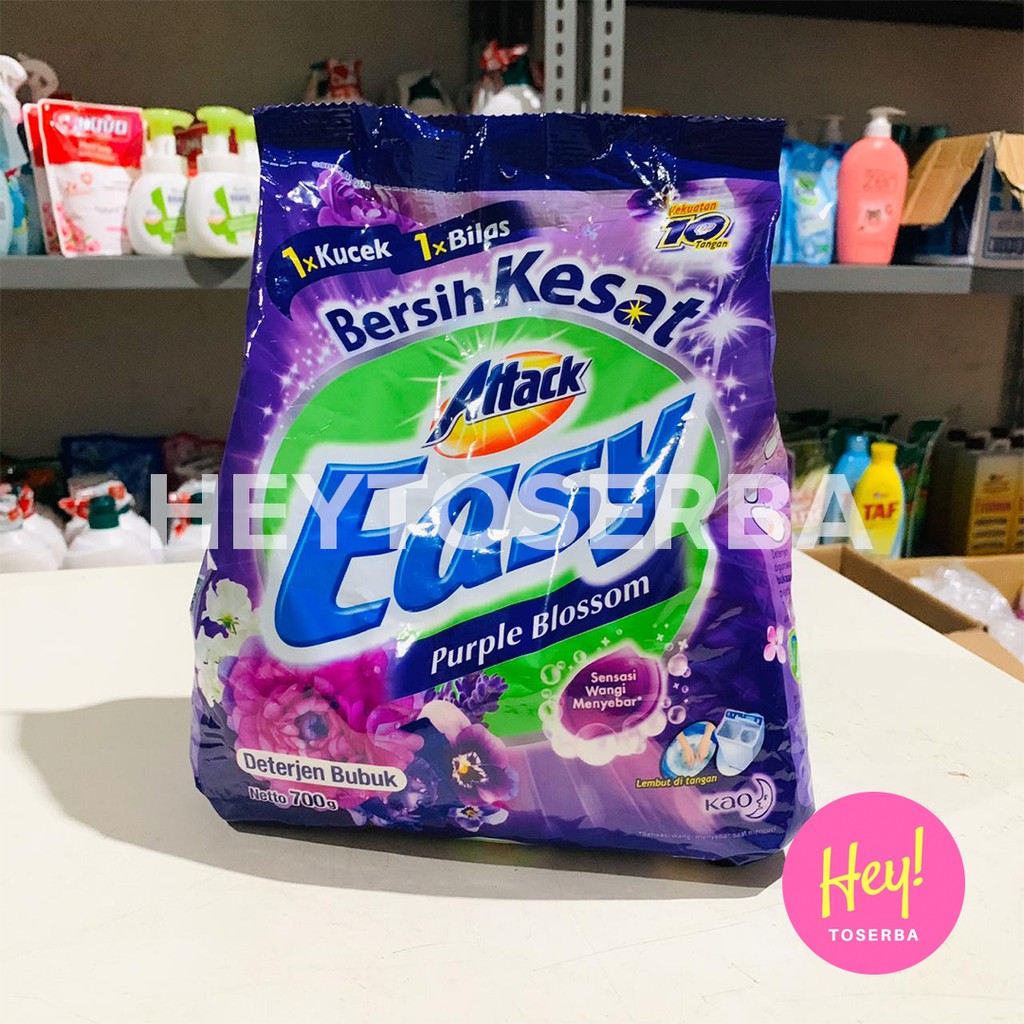 Jual Attack Easy Purple Blossom Detergent Bubuk 700 gr | Shopee Indonesia