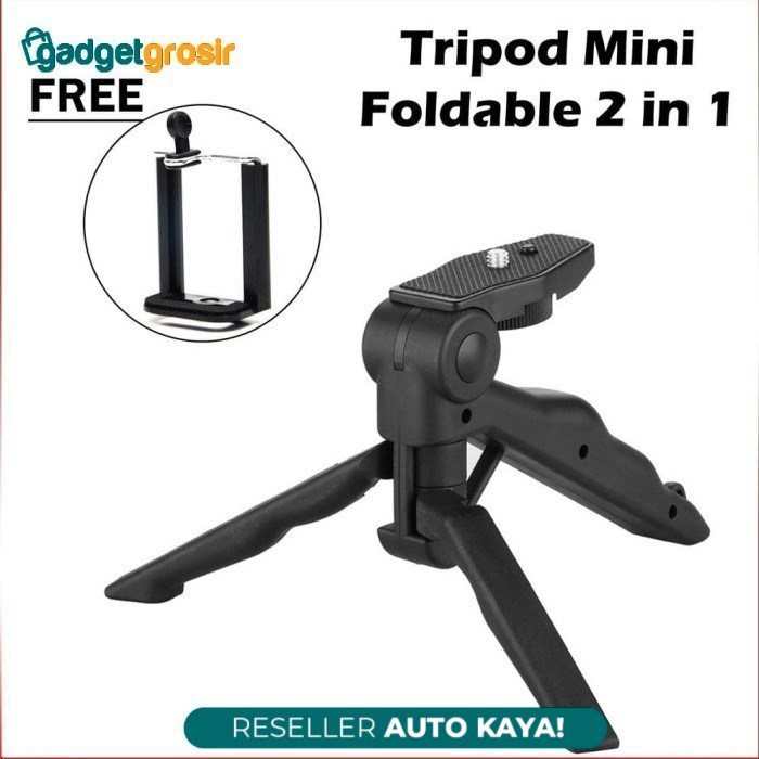 Jual Tripod Mini Portable Handheld Folding Grip Kamera DSLR HP ...