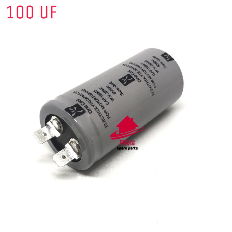 Jual Kapasitor Starting 100 uf - Kapasitor 100uf/Mikro - Capacitor ...