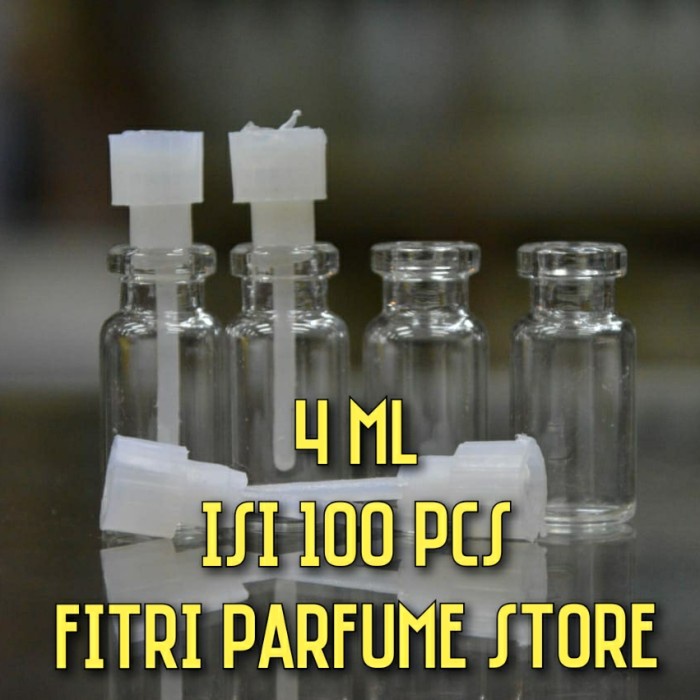 Jual Botol parfum tester / botol vial / botol penisilin 4ml isi 100pcs ...