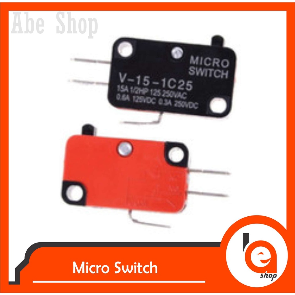 Jual Limit Switch roller Roda Saklar Micro Miniature V-156-1C25 Omron Sensor Pembatas AC DC ...