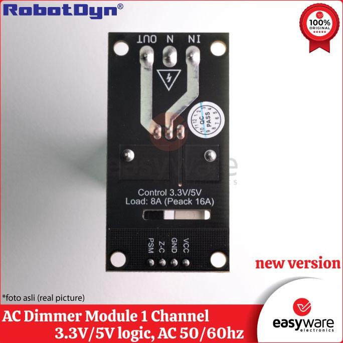 Jual DIMMER AC LIGHT MODULE 1 CHANNEL 3.3V 5V 220V 110V ROBOTDYN AC LIGHT D | Shopee Indonesia