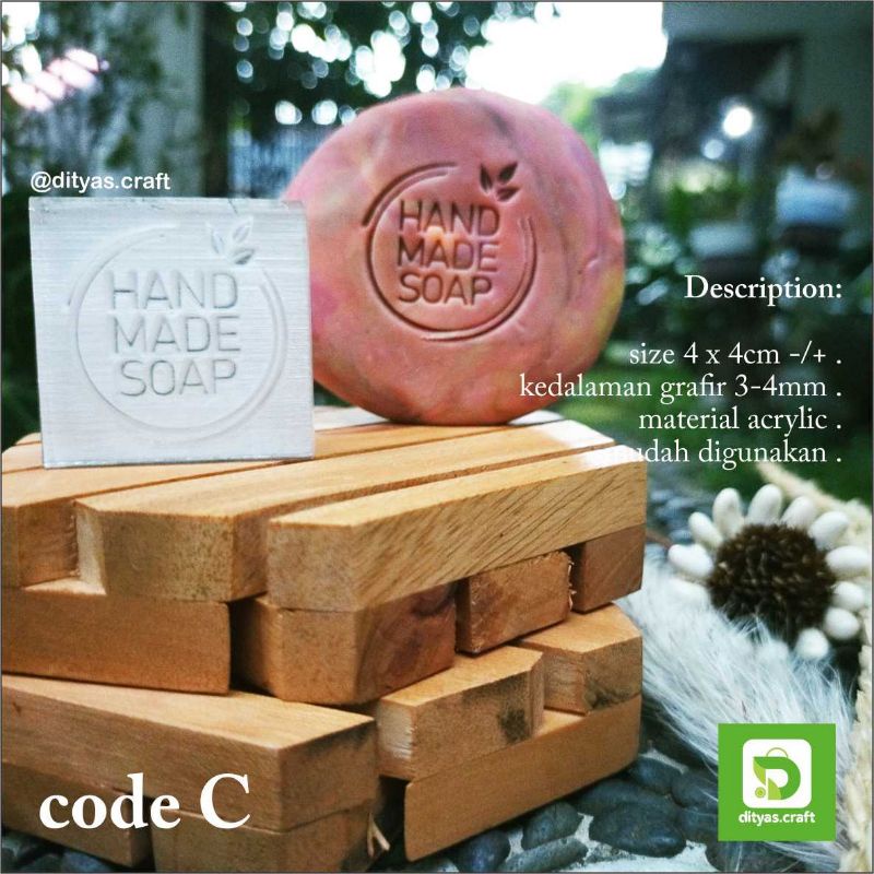 Jual soap stamp / stempel sabun / handmade soap code C | Shopee Indonesia