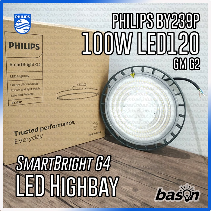 Jual PHILIPS BY239P 100W LED120 220V IP65 - SmartBright LED Highbay G4 ...