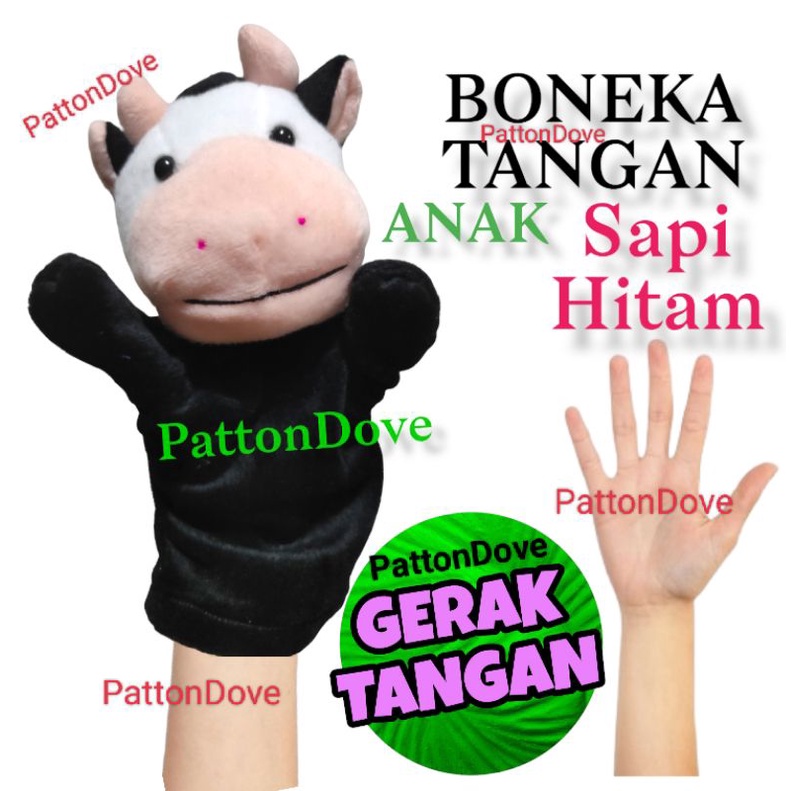 Jual BONEKA TANGAN SAPI COW PREMIUM HAND PUPPET ANIMAL BINATANG HEWAN ...