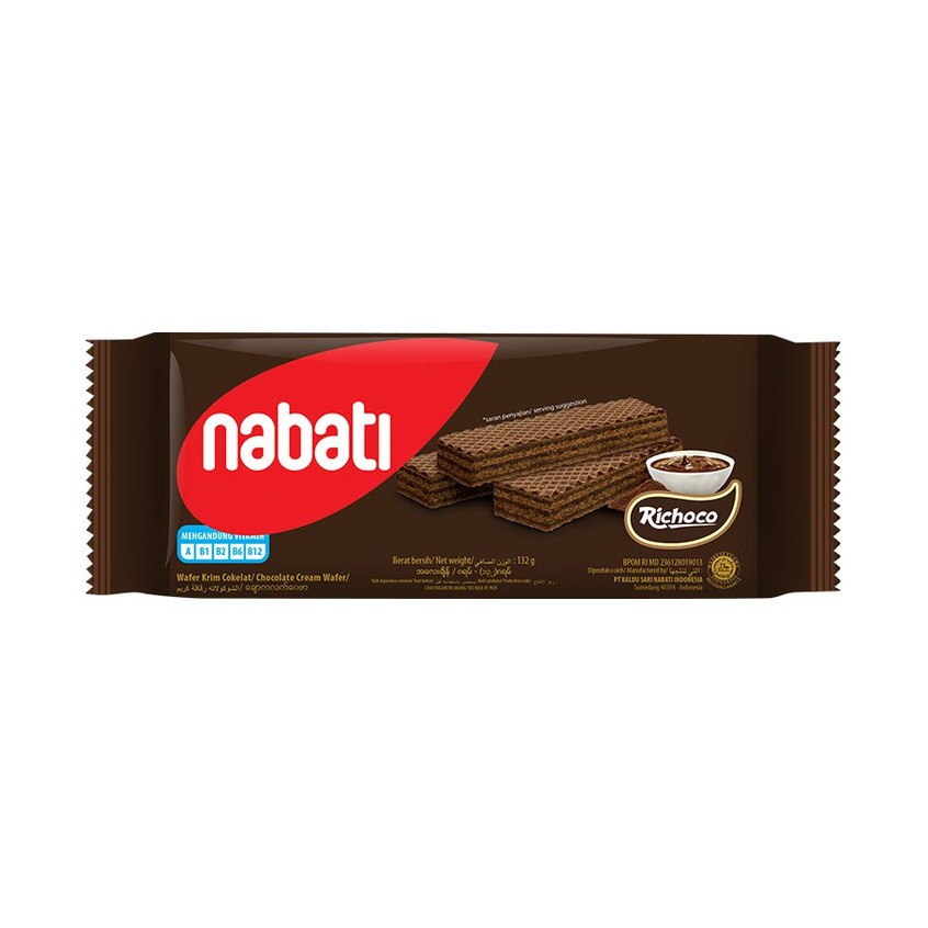 Jual Nabati Richoco Wafer Chocolate 132 gr | Shopee Indonesia