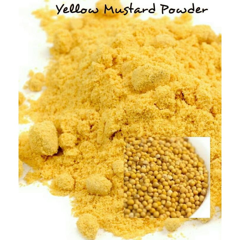 Jual Yellow mustard powder 100gram / mustard powder / mustard bubuk ...