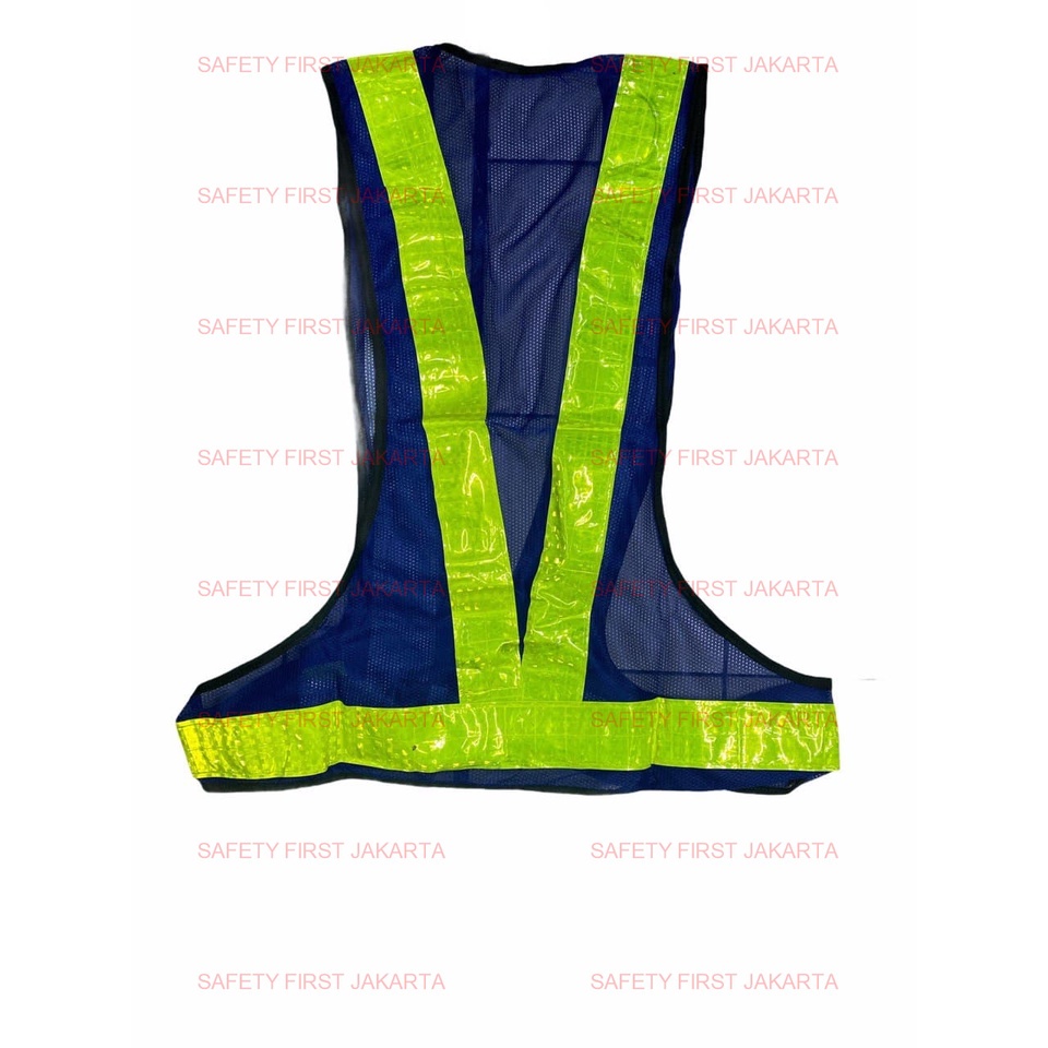 Jual ROMPI SAFETY MODEL V JARING POLYSTER WARNA BIRU DAN HITAM - SAFETY ...