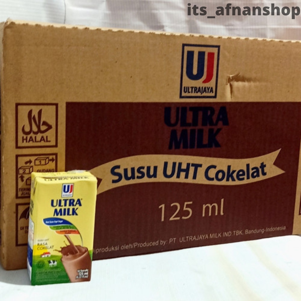 Jual Susu UHT Ultra Milk 125ml 1 dus coklat kecil dus | Shopee Indonesia