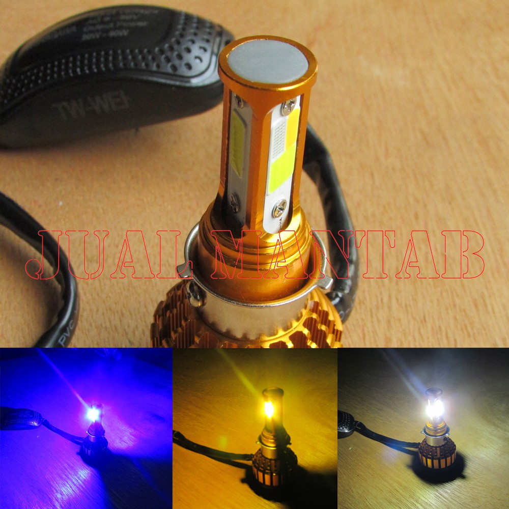 Jual Lampu LED Motor Super Terang Lampu MOTOLIGHT LED l HID 3 Sisi 3 ...