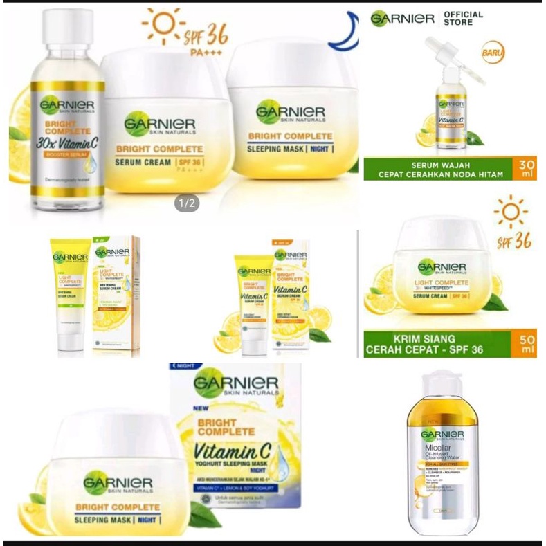 Jual Garnier Perfect Day Kit(Rangkaian Garnier Light Complete Serum Day ...