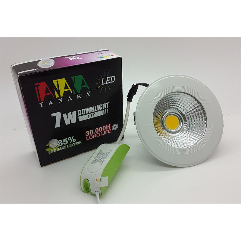 Jual Lampu Ceiling Downlight LED COB 7 watt ( cahaya putih ) | Shopee Indonesia