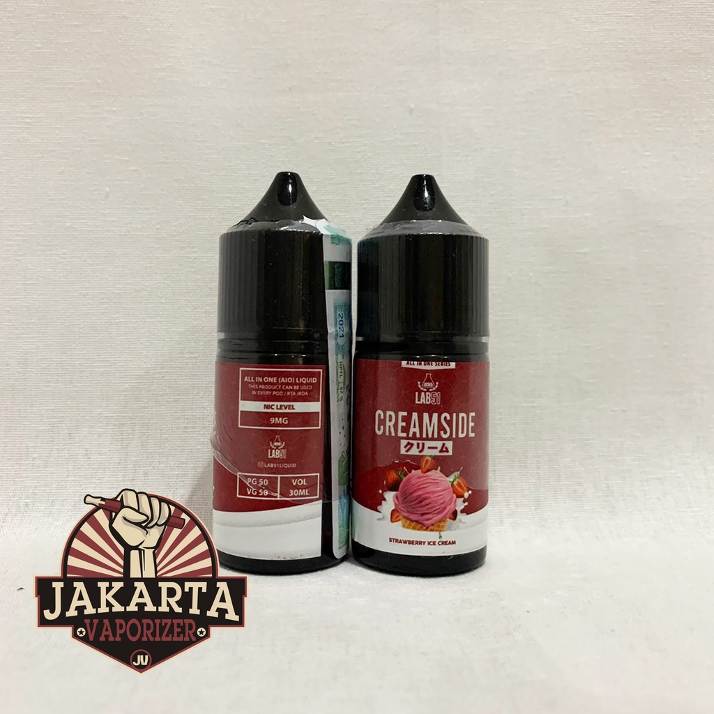 Jual PODS FRIENDLY CREAMSIDE STRAWBERRY ICE CREAM 30ML 9MG BY LAB51 ...