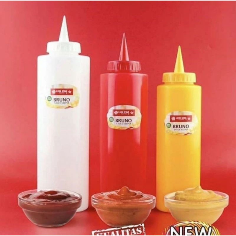 Jual Lion Star Botol Saus, Sambal Bruno Sauce Keeper 550ml. TS-55 ...
