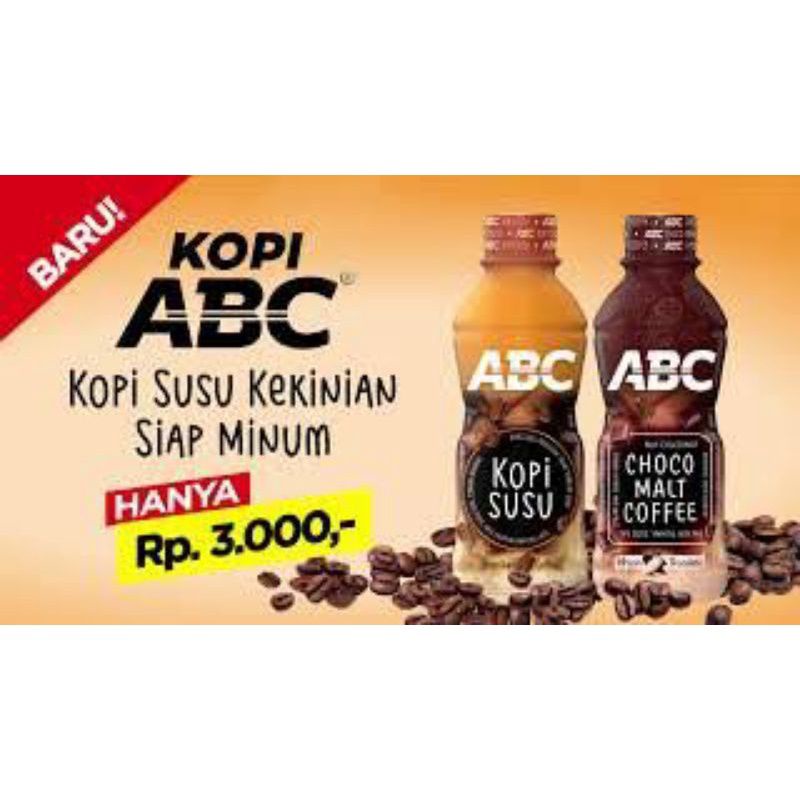 Jual Kopi abc choco malt botol 200ml siap minum | Shopee Indonesia
