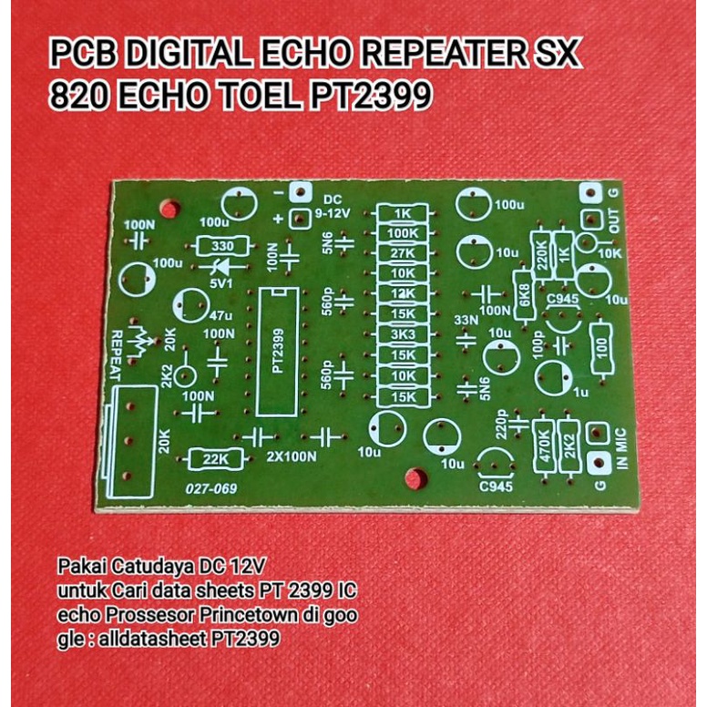 Jual PCB DIGITAL ECHO REPEATER SX820 ECHO TOEL PT2399 | Shopee Indonesia