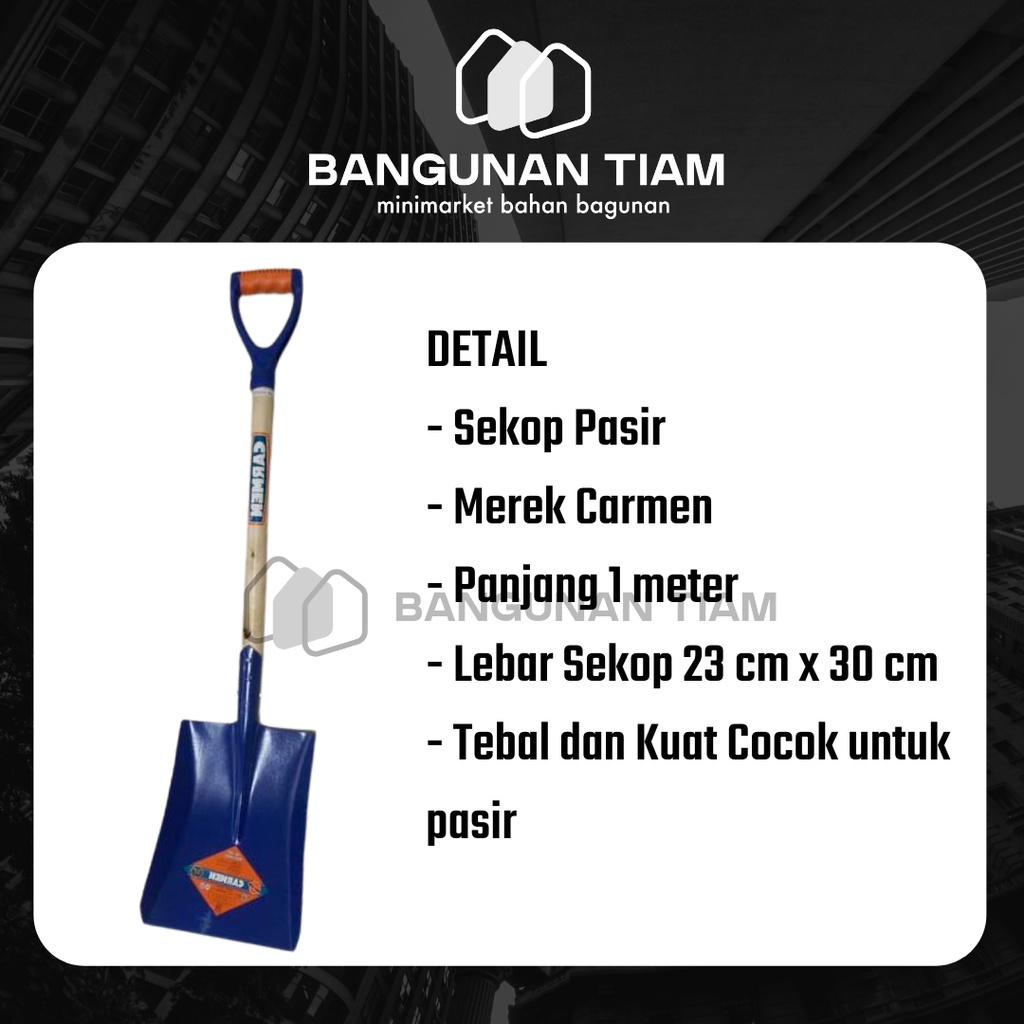 Jual SEKOP PASIR CARMEN GAGANG KAYU 100% ORI ~ SEKUP TANAH BANGUNAN ...